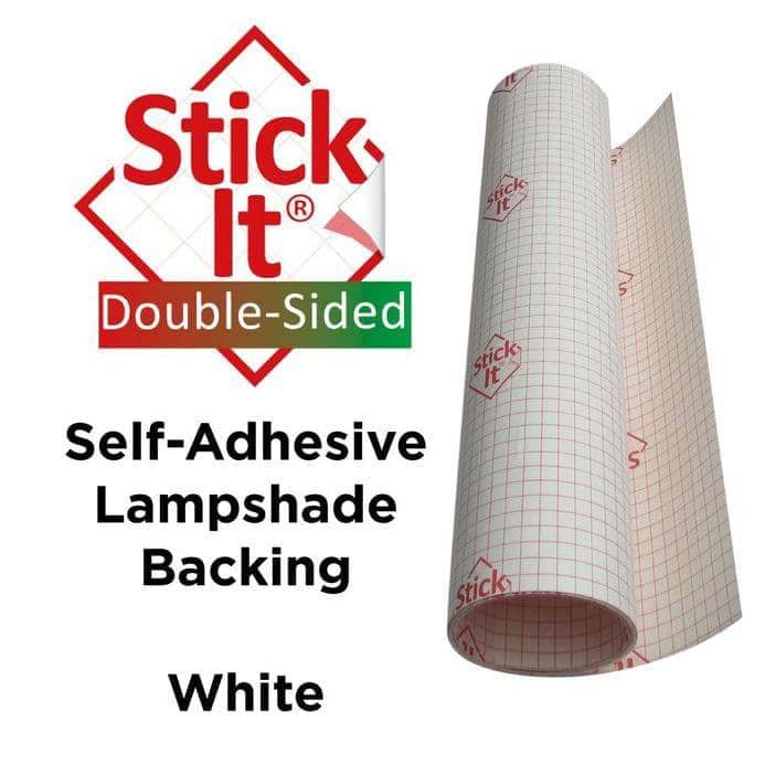 Dannells Adhesive Plastic or PVC for Lampshade White DOUBLE SIDED 145c ...